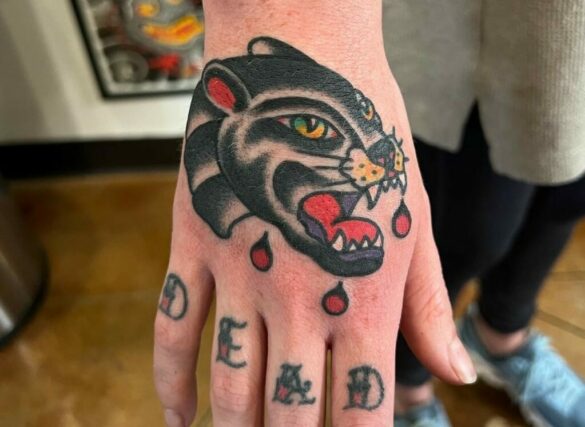 10+ Traditional Panther Head Tattoo That Will Blow Your Mind!