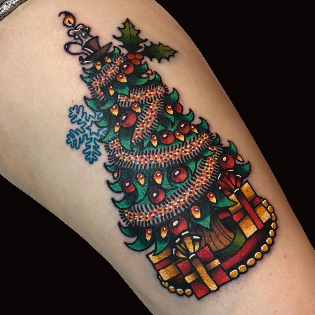 33 Christmas Tattoo Ideas for 2024