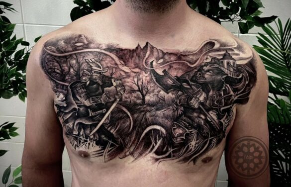 10 Amazing Chest Tattoos For Men + Meanings - updated for 2024