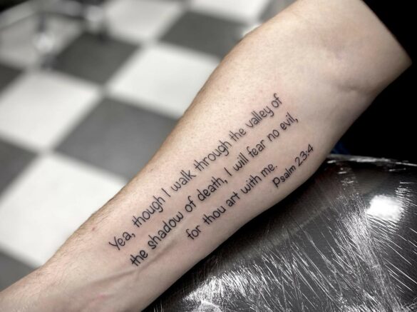 20+ Amazing Scripture Tattoos for Women