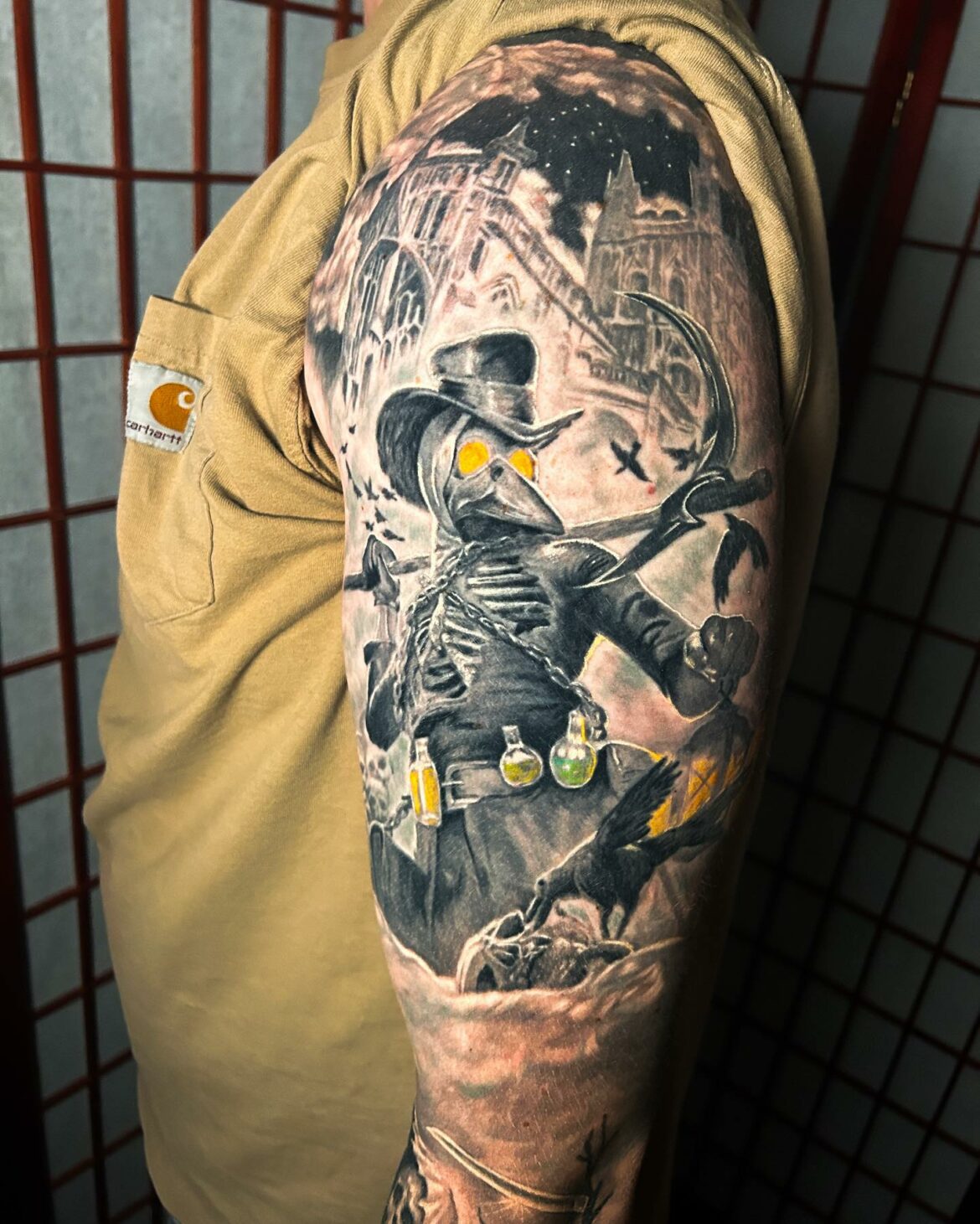 10 AMAZING PLAGUE DOCTOR TATTOO DESIGNS IN 2024