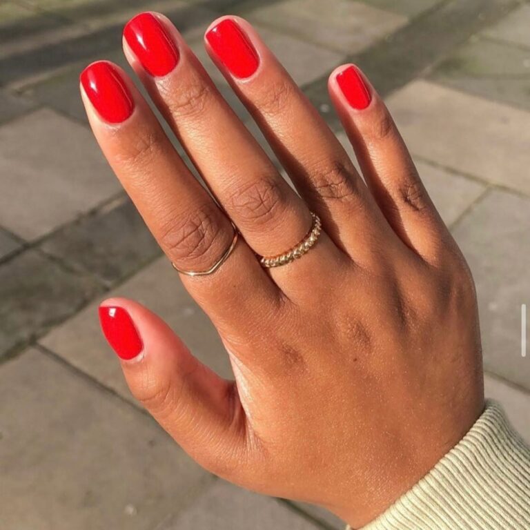 20 LATEST SHORT RED NAIL IDEAS TO TRY IN 2024!