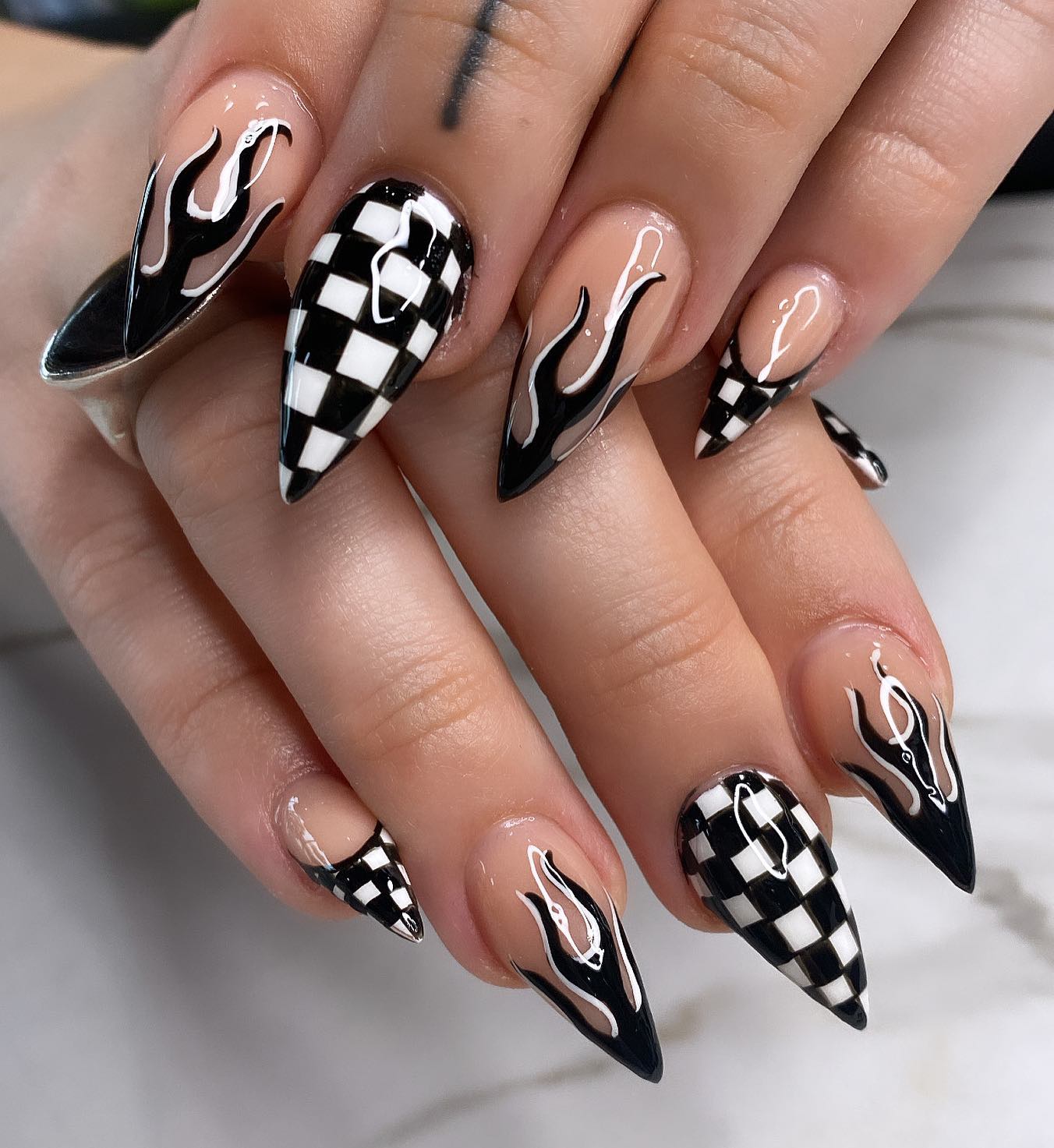 20 Latest Checkered Nail Designs To Try In 2024!