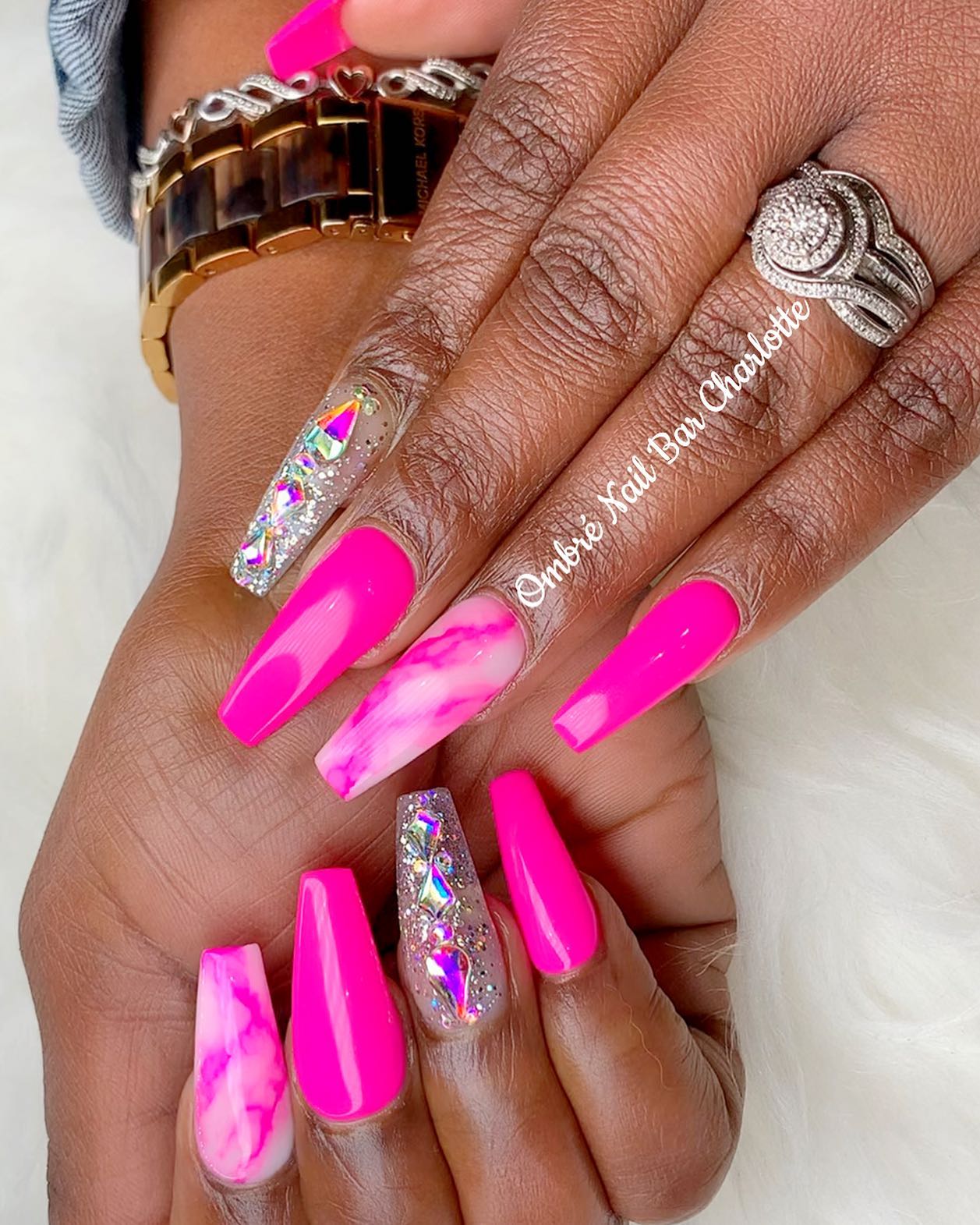 Shine Bright with 33 Hot Pink Nail Ideas in 2024
