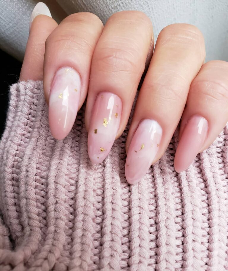 Discover 35 Pink Marble Nail Designs of 2024