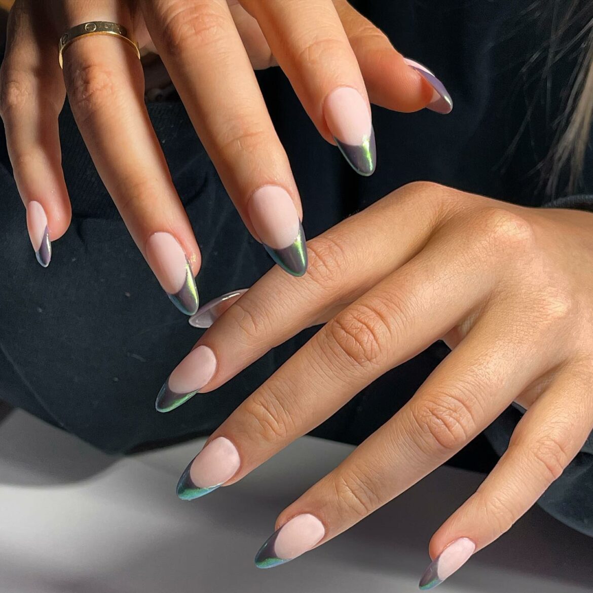 20 Latest Chrome French Tip Nail Ideas To Try In 2024!
