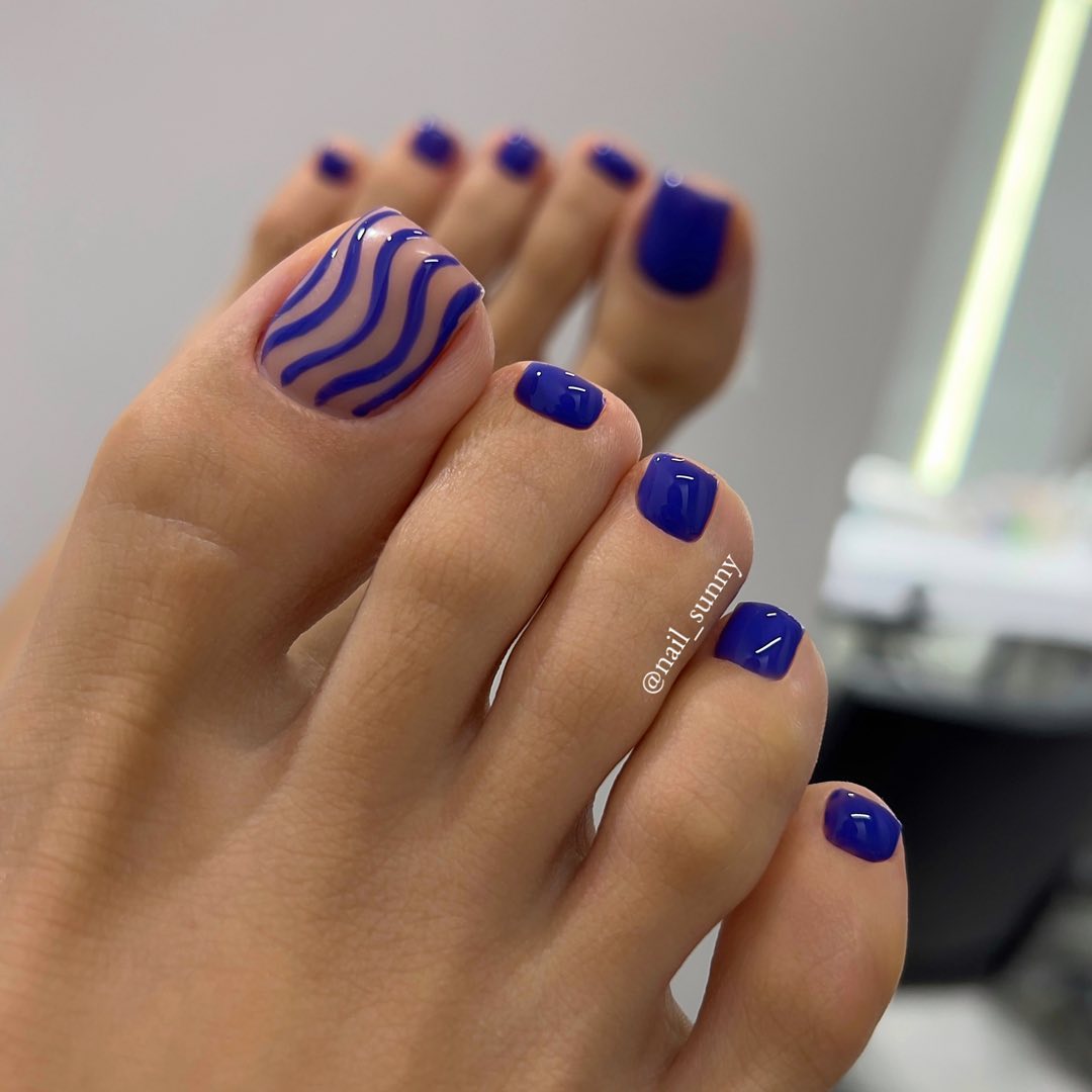 27 Latest Blue Pedicure Designs To Try In 2024!