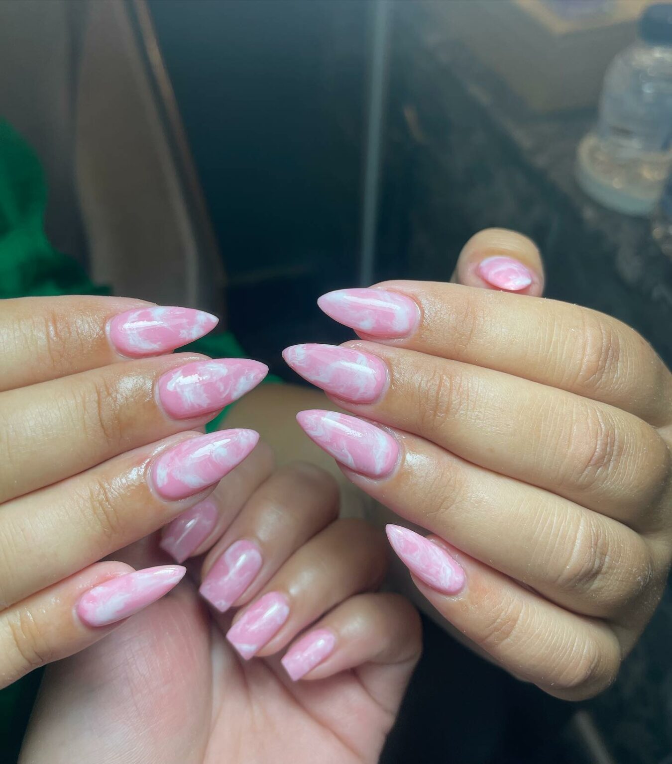 Discover 35 Pink Marble Nail Designs of 2024