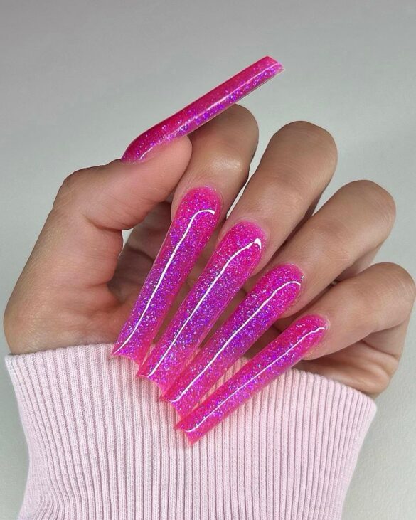 33 Latest Neon Pink Nail Ideas To Try In 2024!