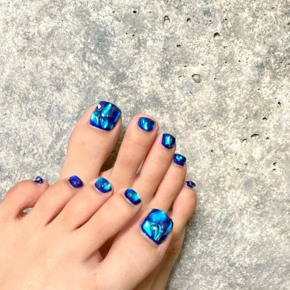 27 Latest Blue Pedicure Designs To Try In 2024!
