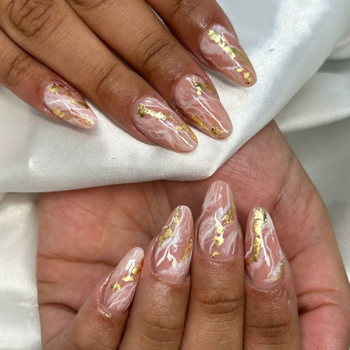 Discover 35 Pink Marble Nail Designs of 2024