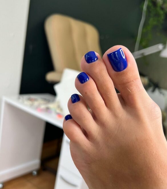 27 Latest Blue Pedicure Designs To Try In 2024!