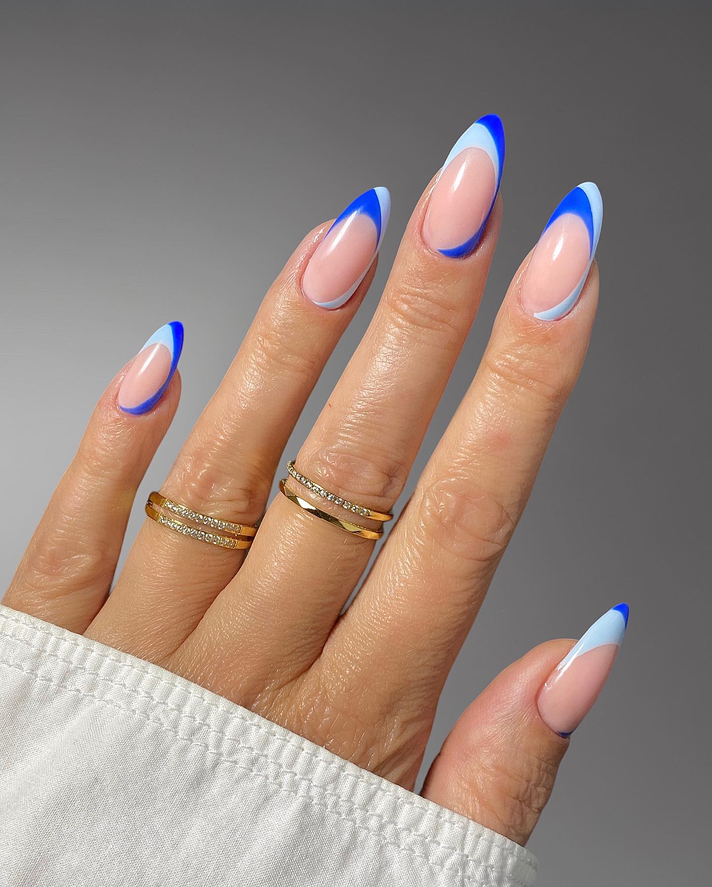 20 Latest Blue Almond Nails Ideas To Try In 2024!