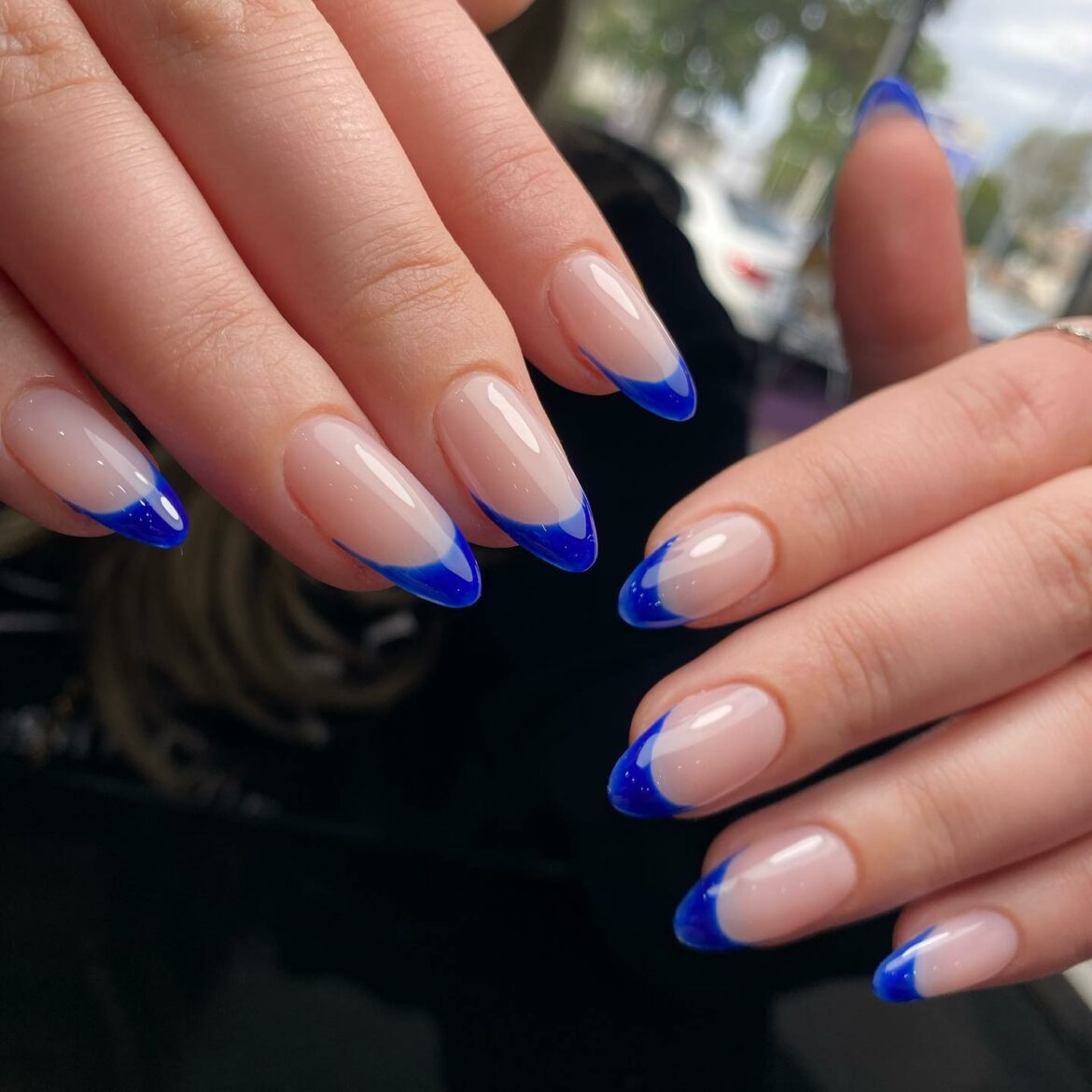 30 Blue French Tip Nail Ideas To Try In 2024!