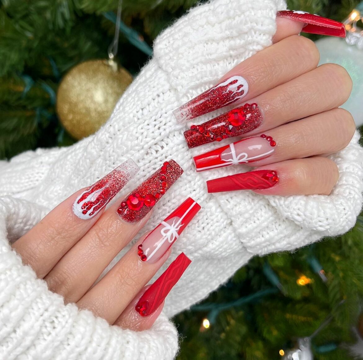 Go Bold With 40 Red Coffin Nail Designs In 2024