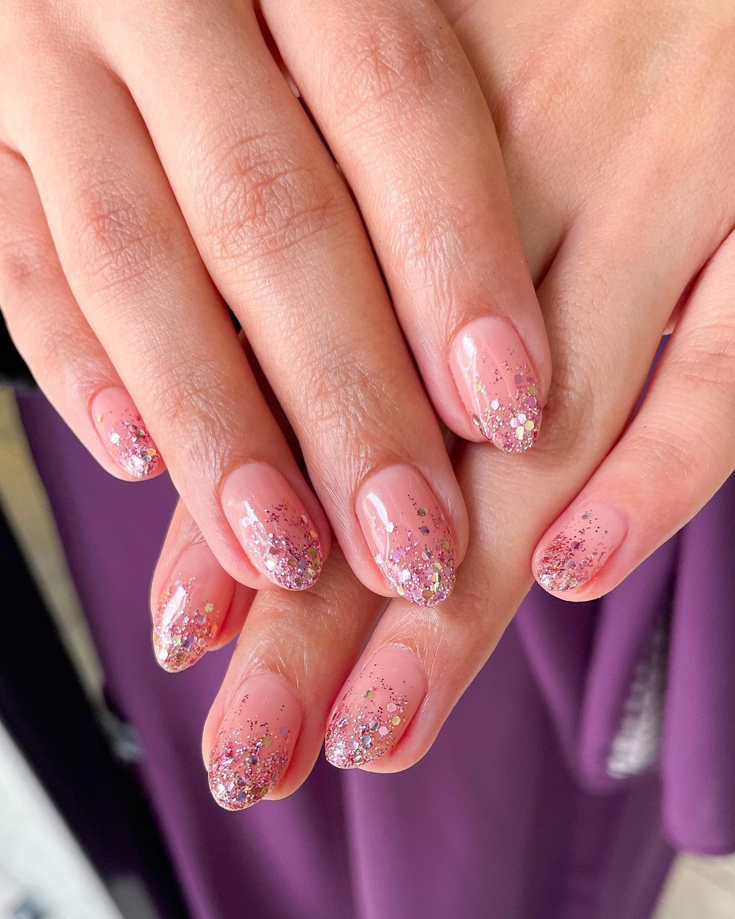 27 Latest Glitter Ombré Nail Designs To Try In 2024!