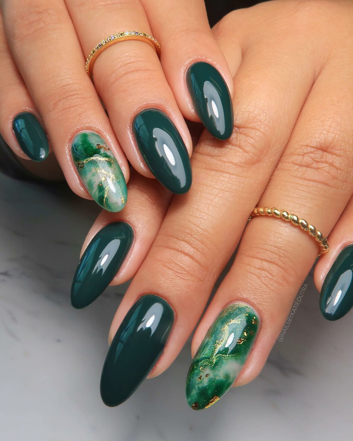 40 Latest Dark Green Nail Ideas To Try In 2024!