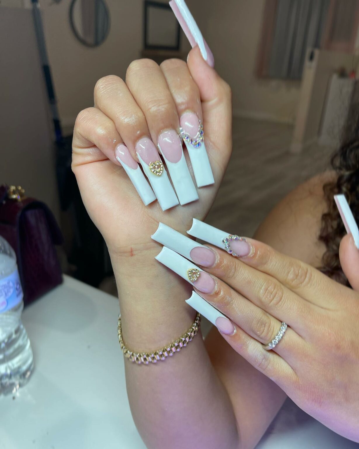 29 Latest Long Square Acrylic Nail Designs To Try In 2024!