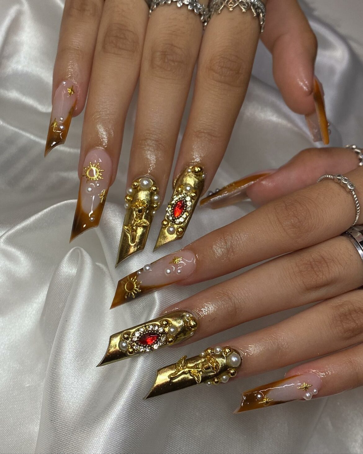 30 Gold Nail Designs To Try In 2024!
