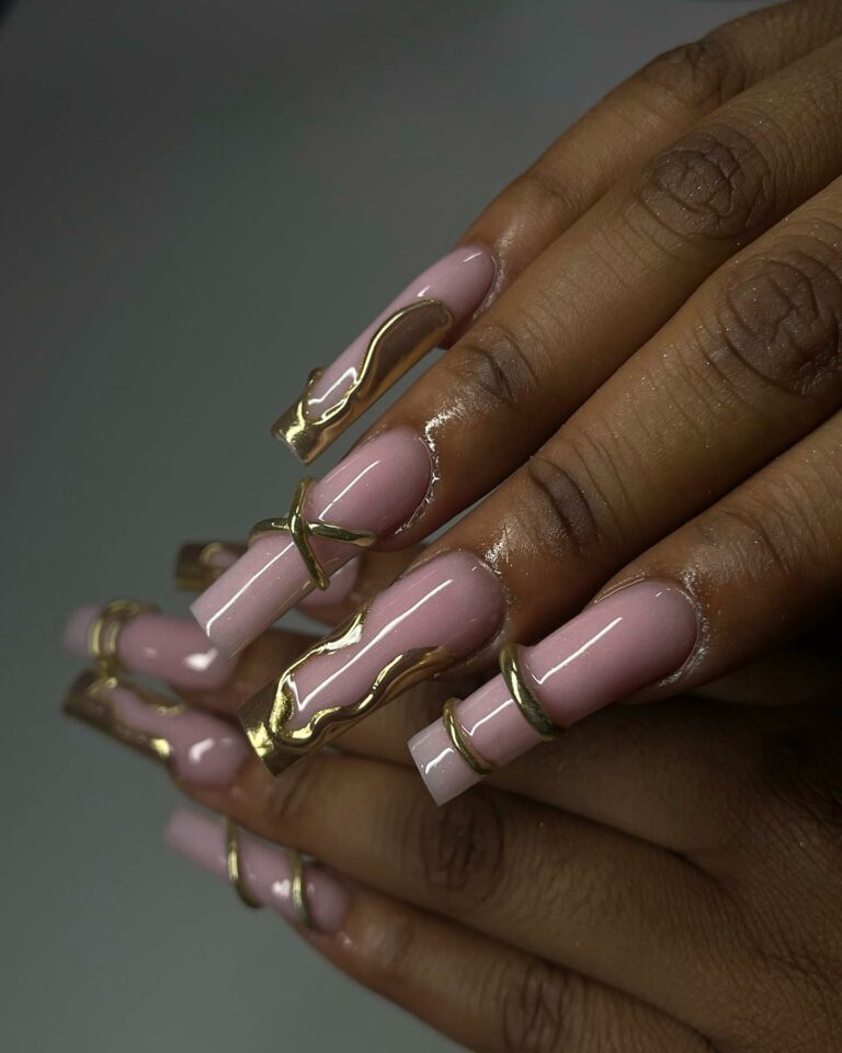 30 Gold Nail Designs To Try In 2024!