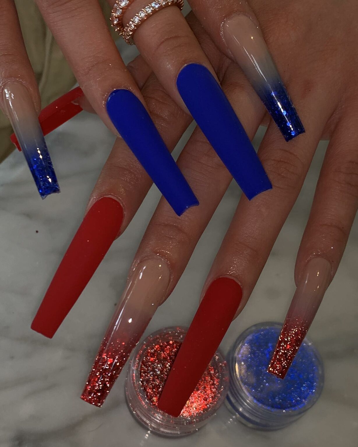 Explore 34 Red Acrylic Nail Designs To Try in 2024