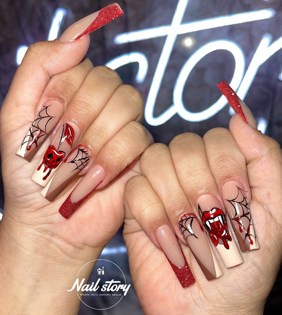 Embrace the Night with 33 Vampire Nail Designs for 2024