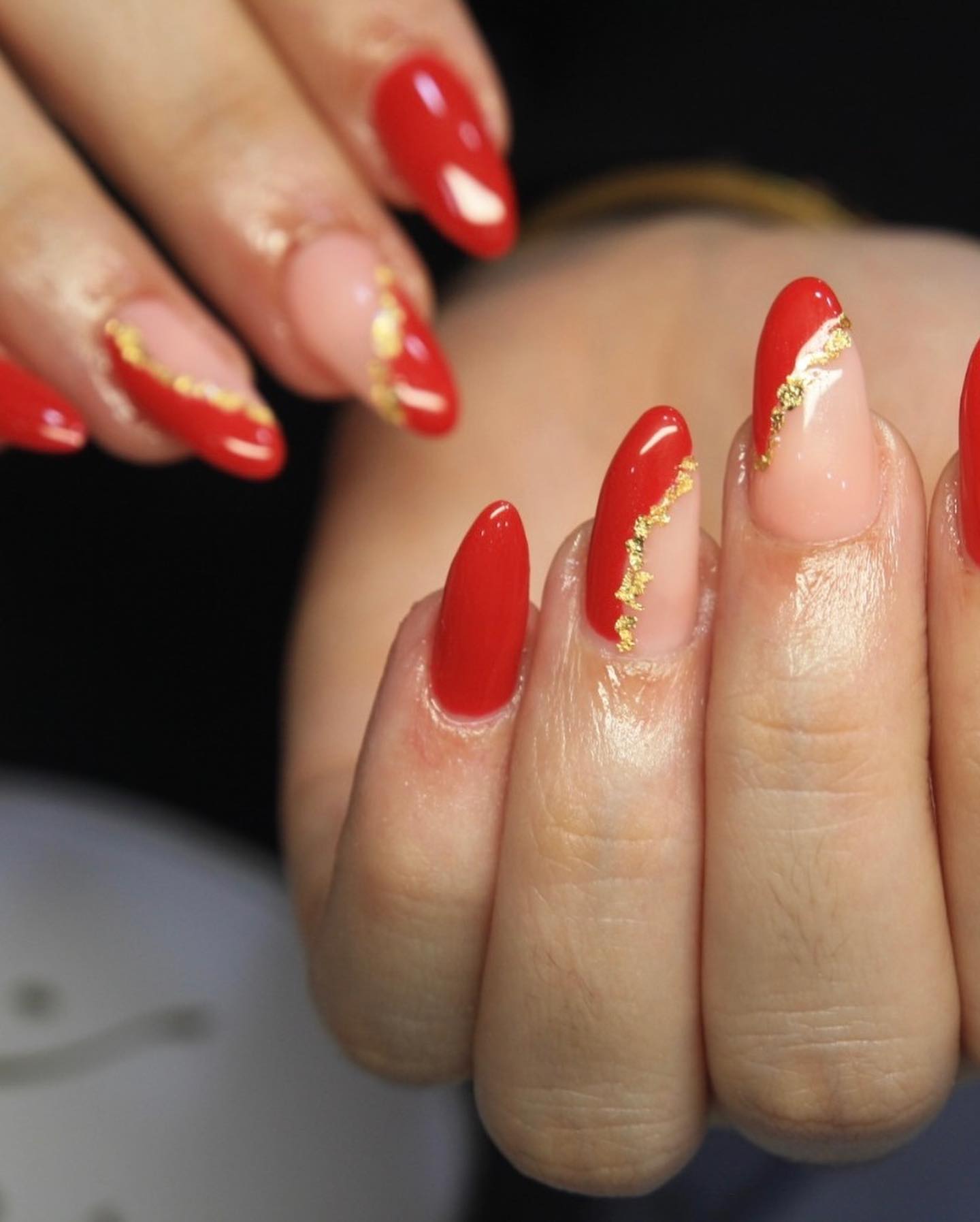 34 Latest Red and Gold Nail Designs To Try In 2024!