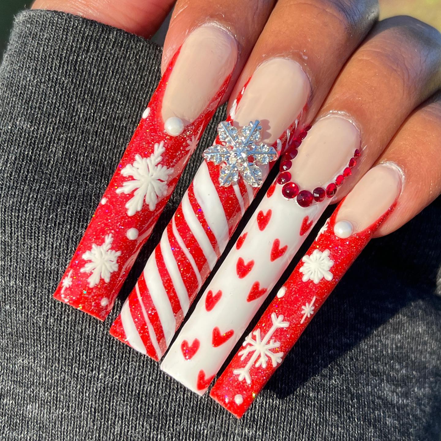55 Latest Red and White Nail Designs To Try In 2024!