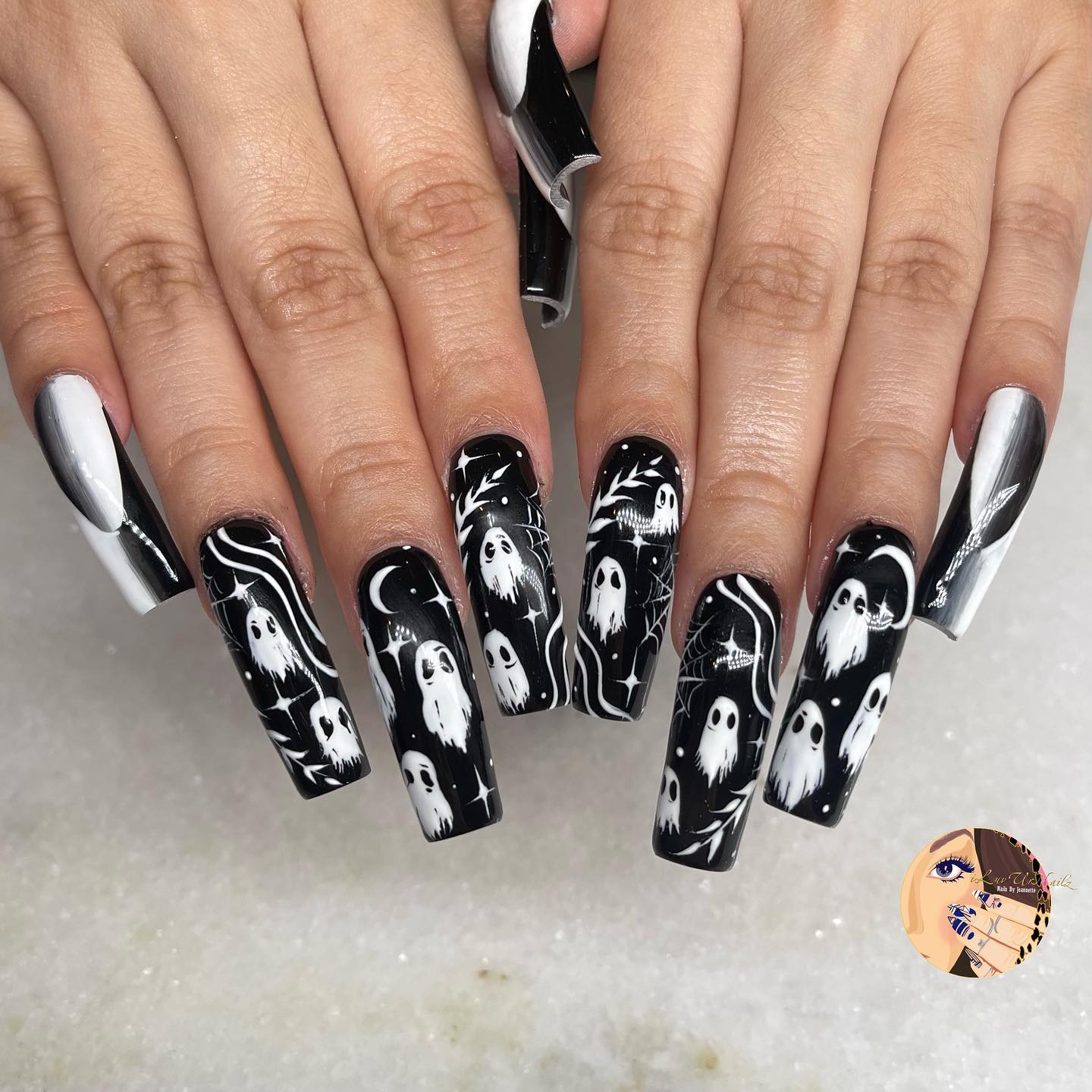 Get Haunting with 39 Ghost Nail Designs for 2024