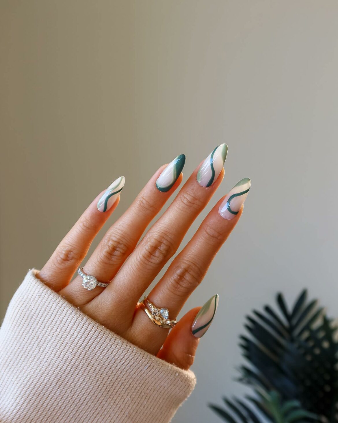 Explore 44 Olive Green Nail Designs in 2024