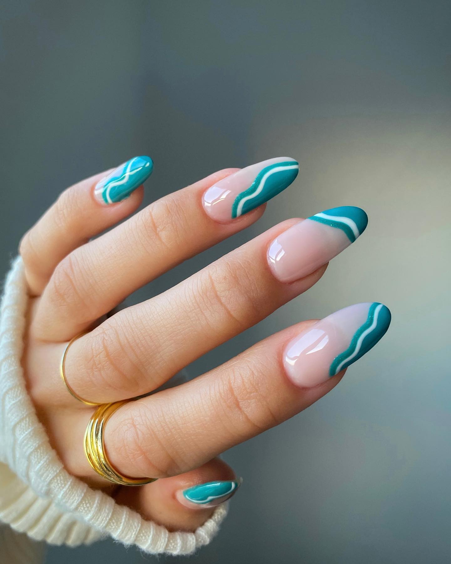 Dive into 60 Turquoise Nail Designs of 2024