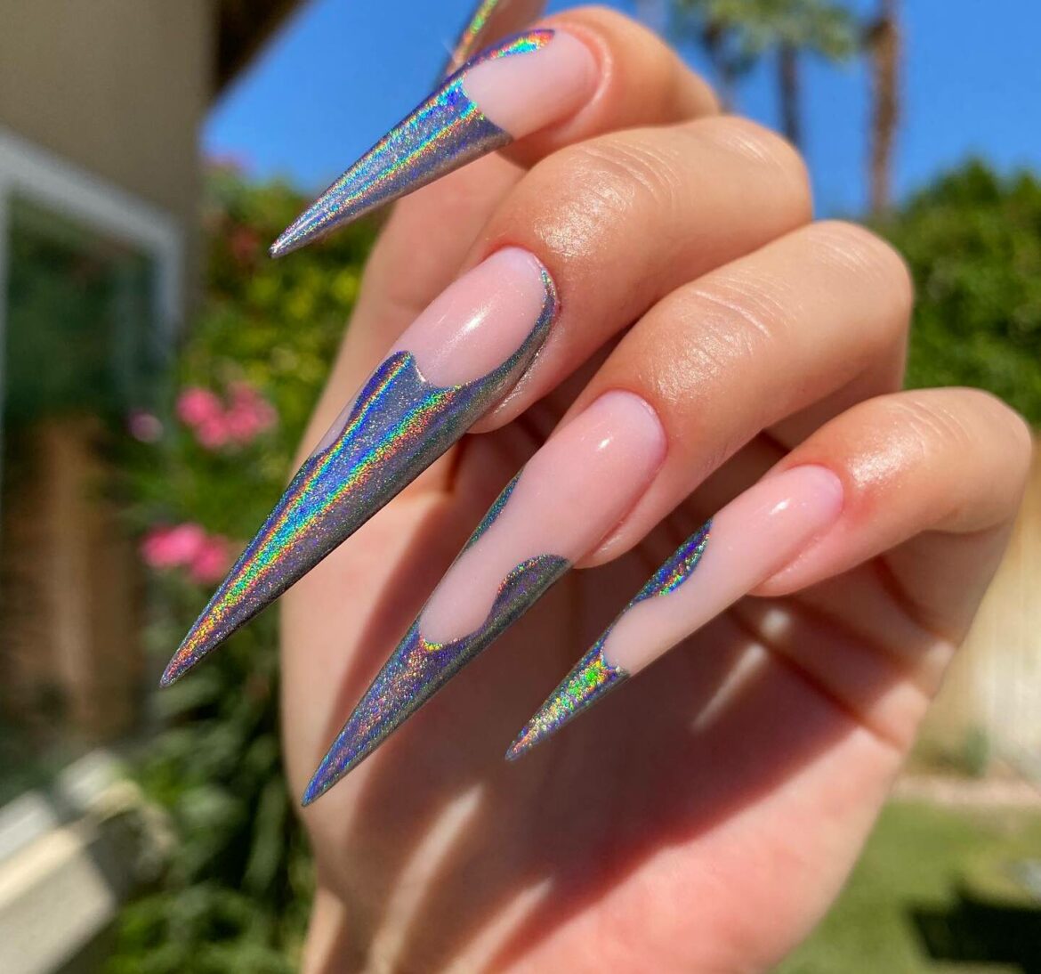 Shimmer with 30 Holographic Nail Designs in 2024