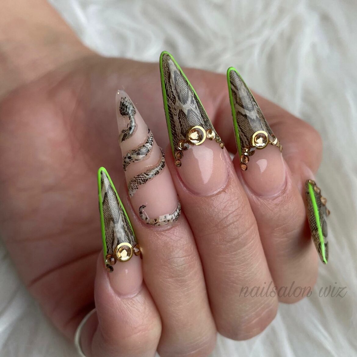 30 Latest Snake Nail Designs To Try In 2024!