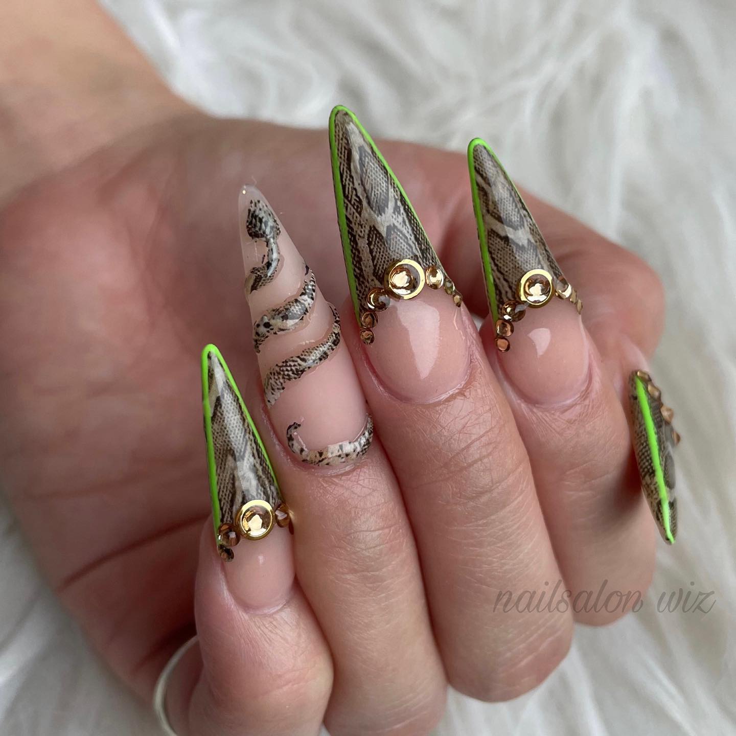 30 Latest Snake Nail Designs To Try In 2024!