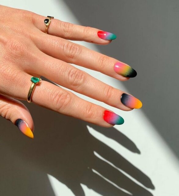 20 Latest Multi-Colored Nail Designs To Try In 2024!
