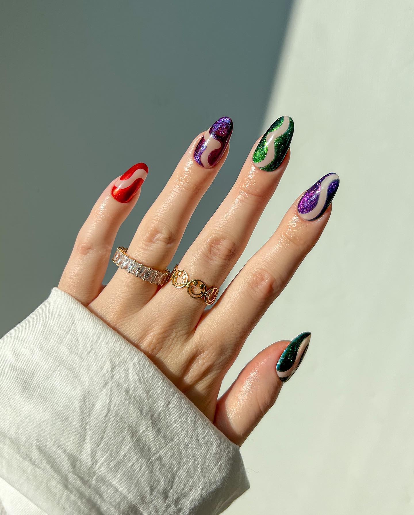 20 Latest Multi-Colored Nail Designs To Try In 2024!
