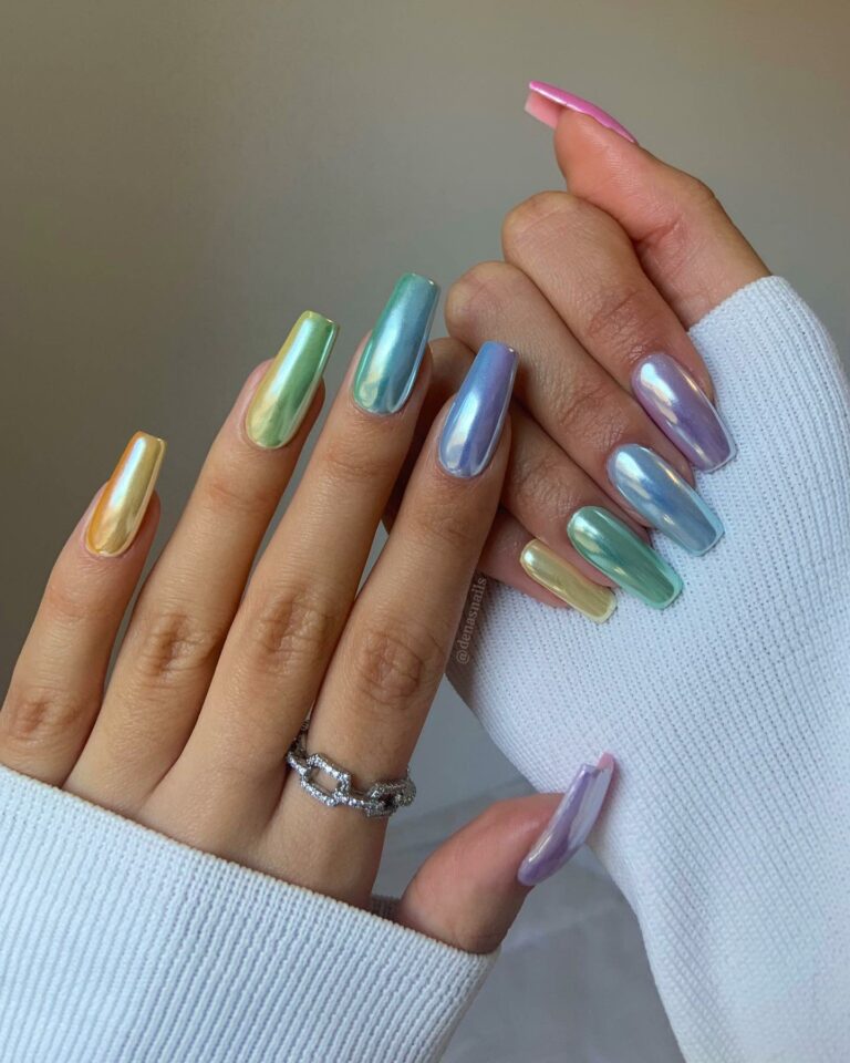 20 Latest Multi-Colored Nail Designs To Try In 2024!