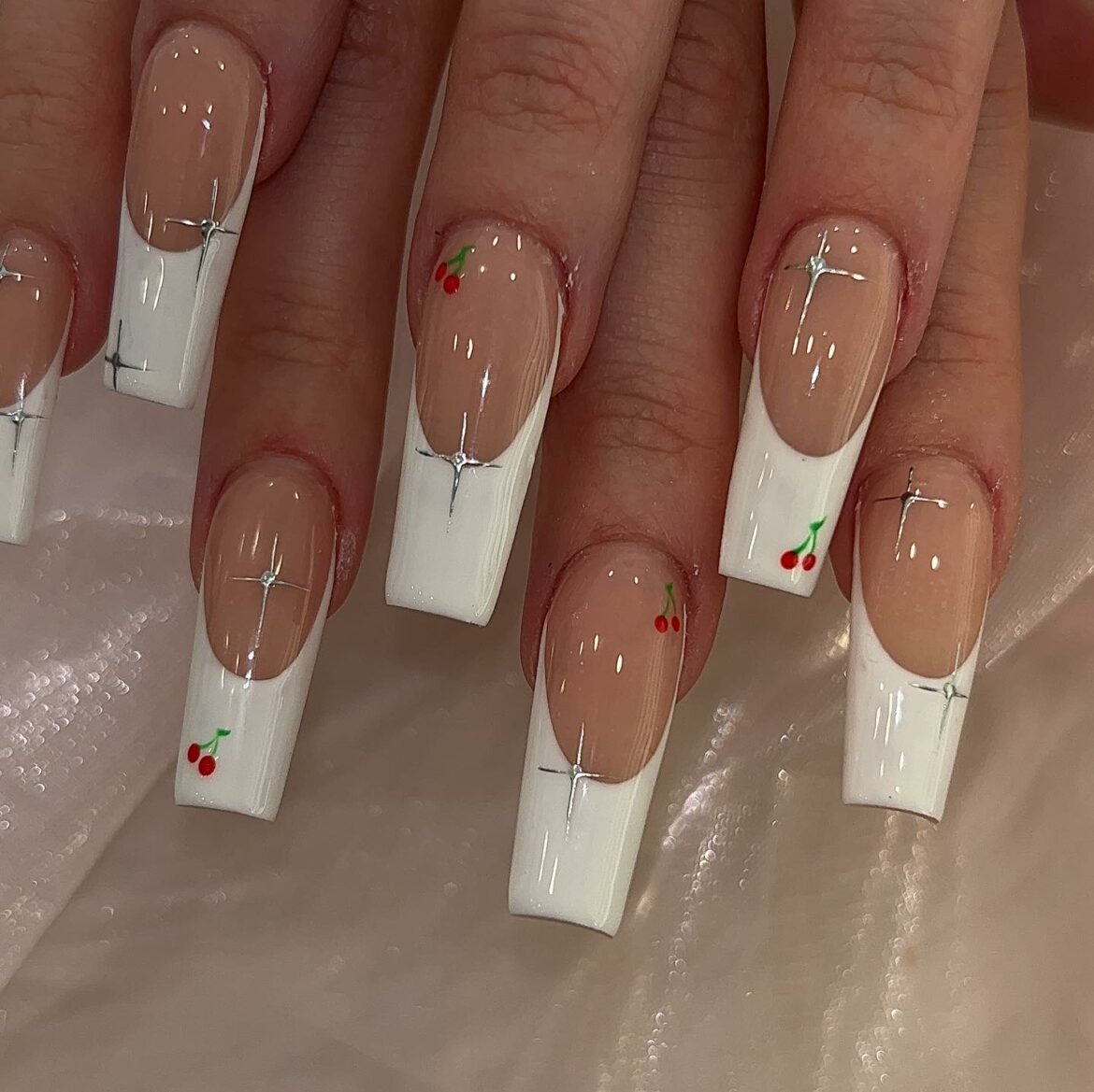 30 Latest Long French Tip Nail Ideas To Try In 2024!