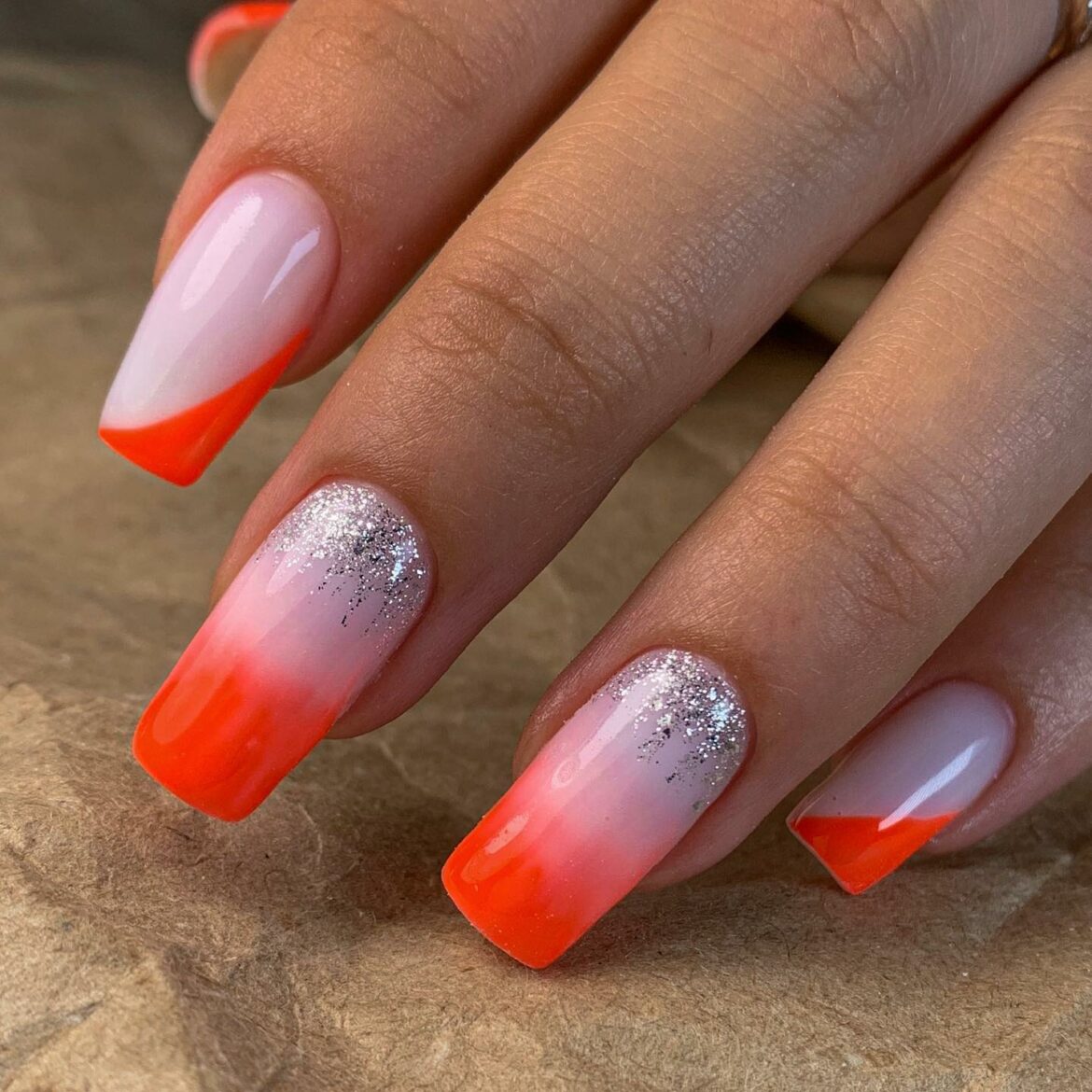 30 Latest Orange Ombre Nail Designs To Try In 2024!