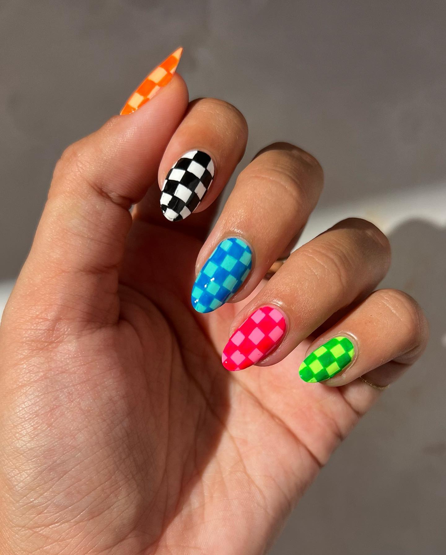 20 Latest Checkered Nail Designs To Try In 2024!