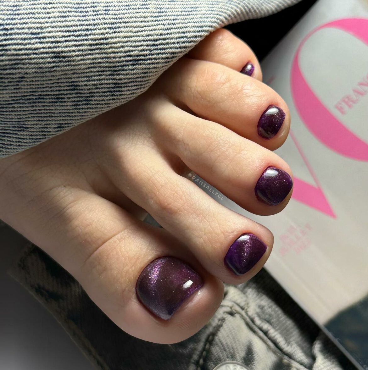 25 Latest Purple Pedicure Designs to Try In 2024!
