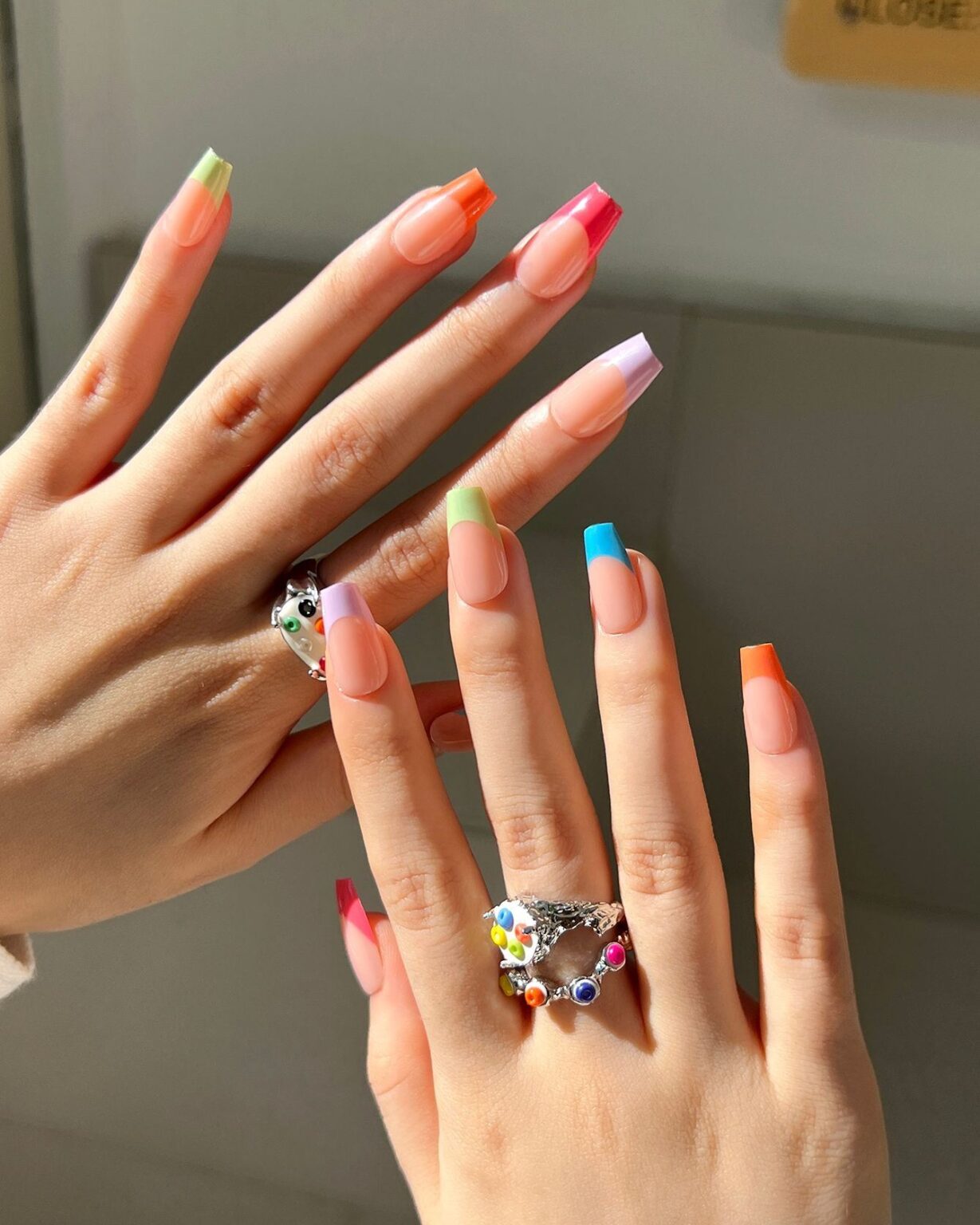 20 Latest Multi-Colored Nail Designs To Try In 2024!