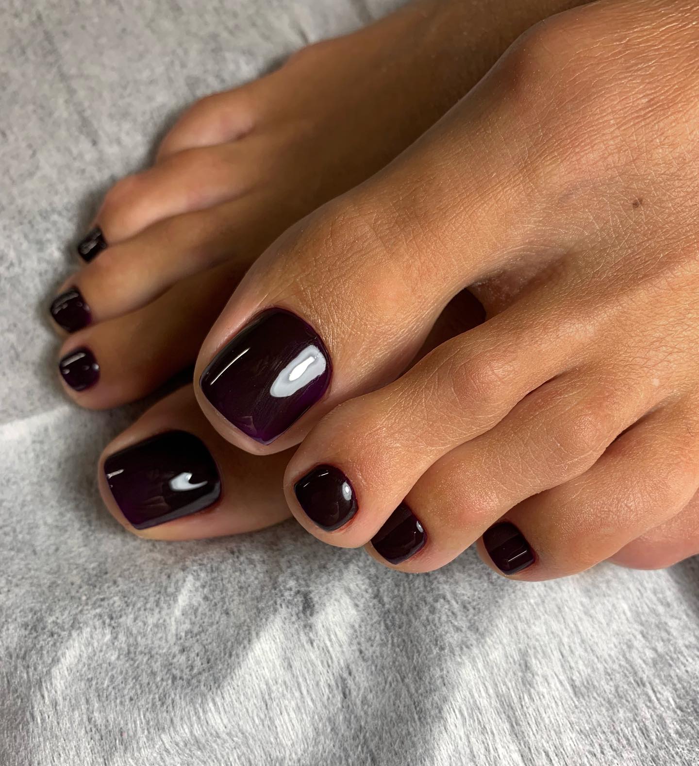 15 Latest Dark Purple Pedicure Designs To Try In 2024!
