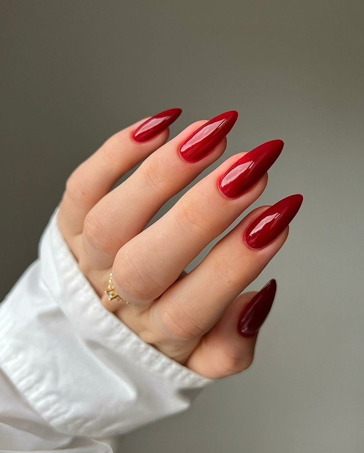 20 Latest Red Almond Nail Ideas To Try In 2024!