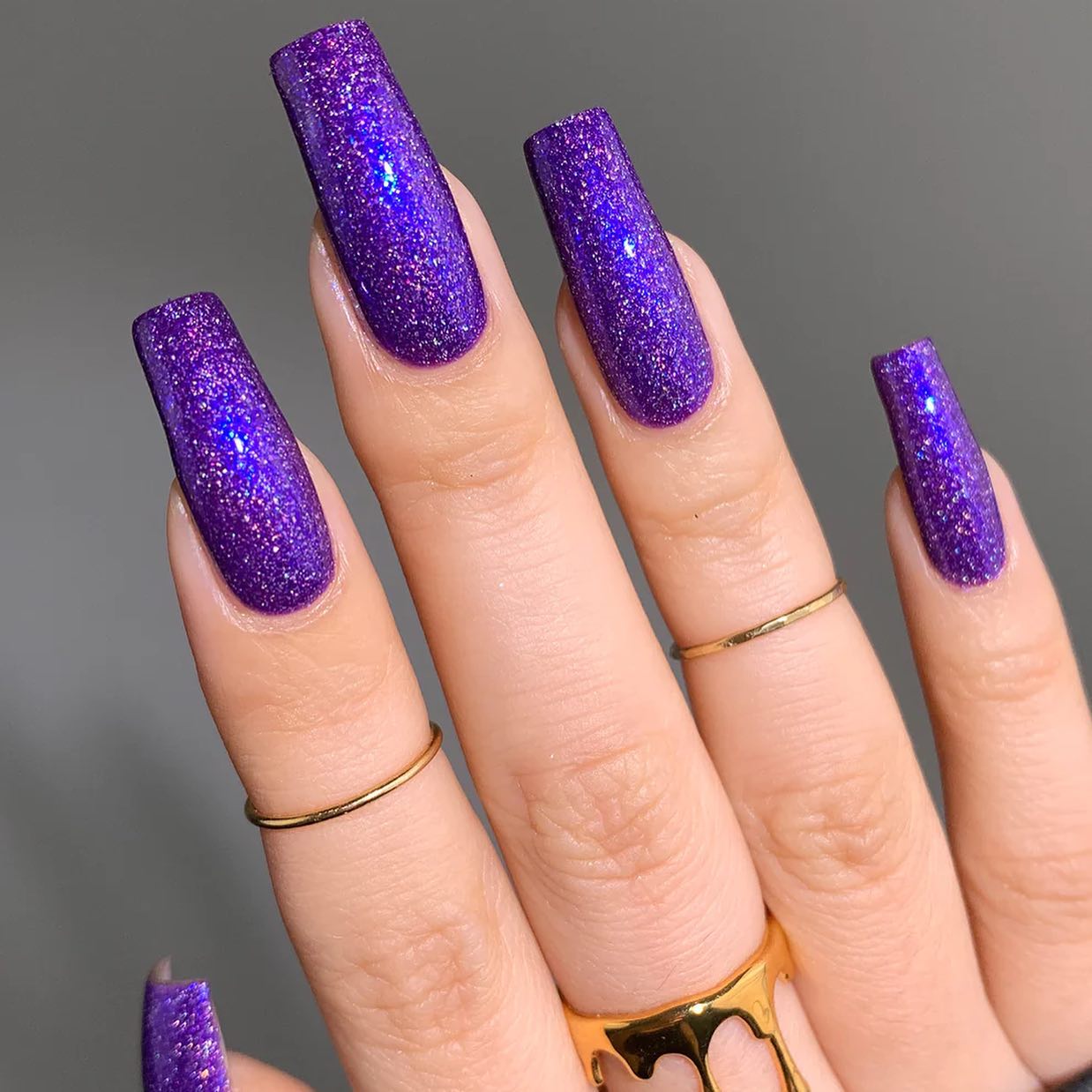 Explore 30 Purple Coffin Nail Designs in 2024