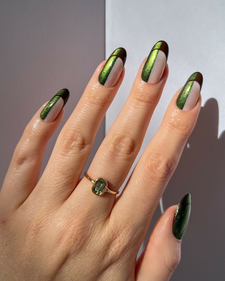 Get Edgy with 30 Green And Black Nail Designs in 2024