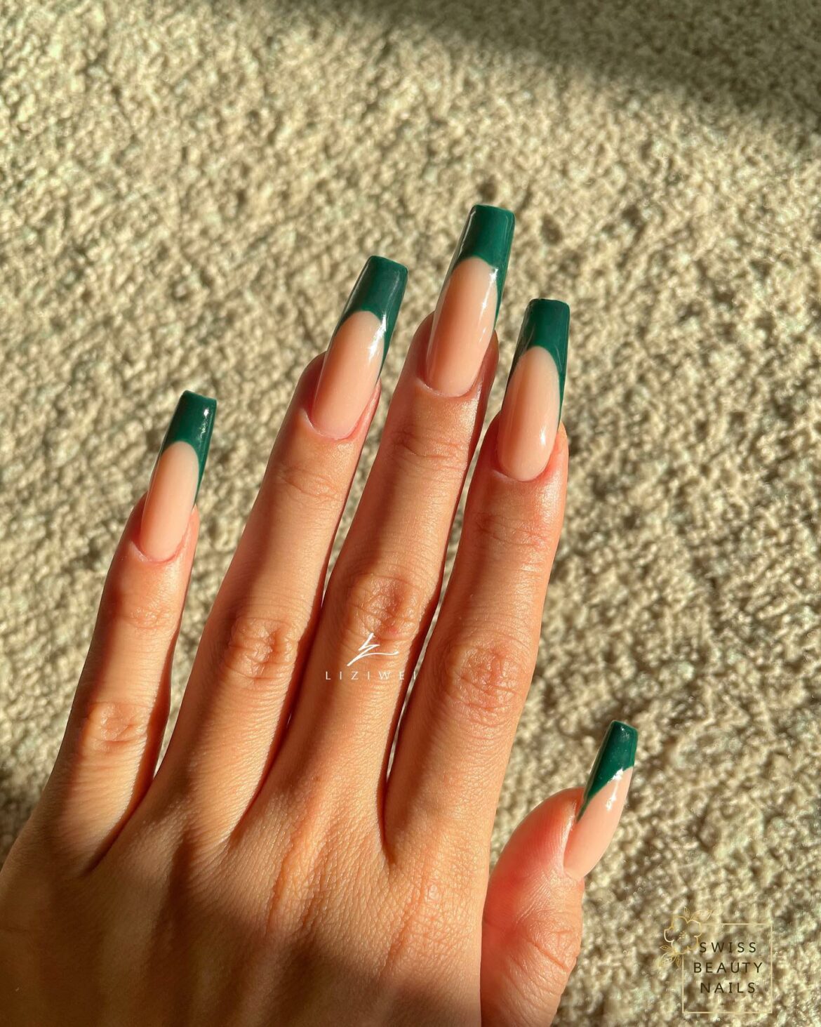 Try 30 Green French Tip Nail Designs of 2024