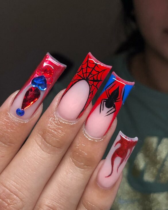 35 Amazing Spiderman Nail Designs To Try In 2024!