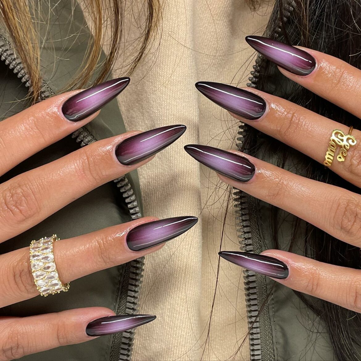 30 Latest Black Almond Nail Ideas To Try In 2024!