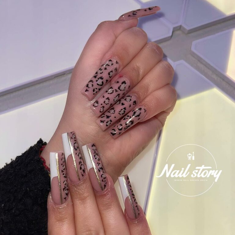Add a Pop with 25 Cheetah Print Nails in 2024